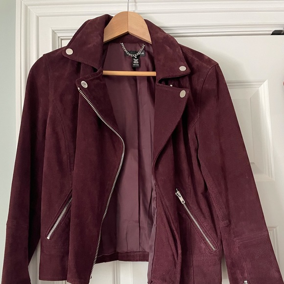 Aqua | Jackets & Coats | Aqua Suede Biker Jacket | Poshmark